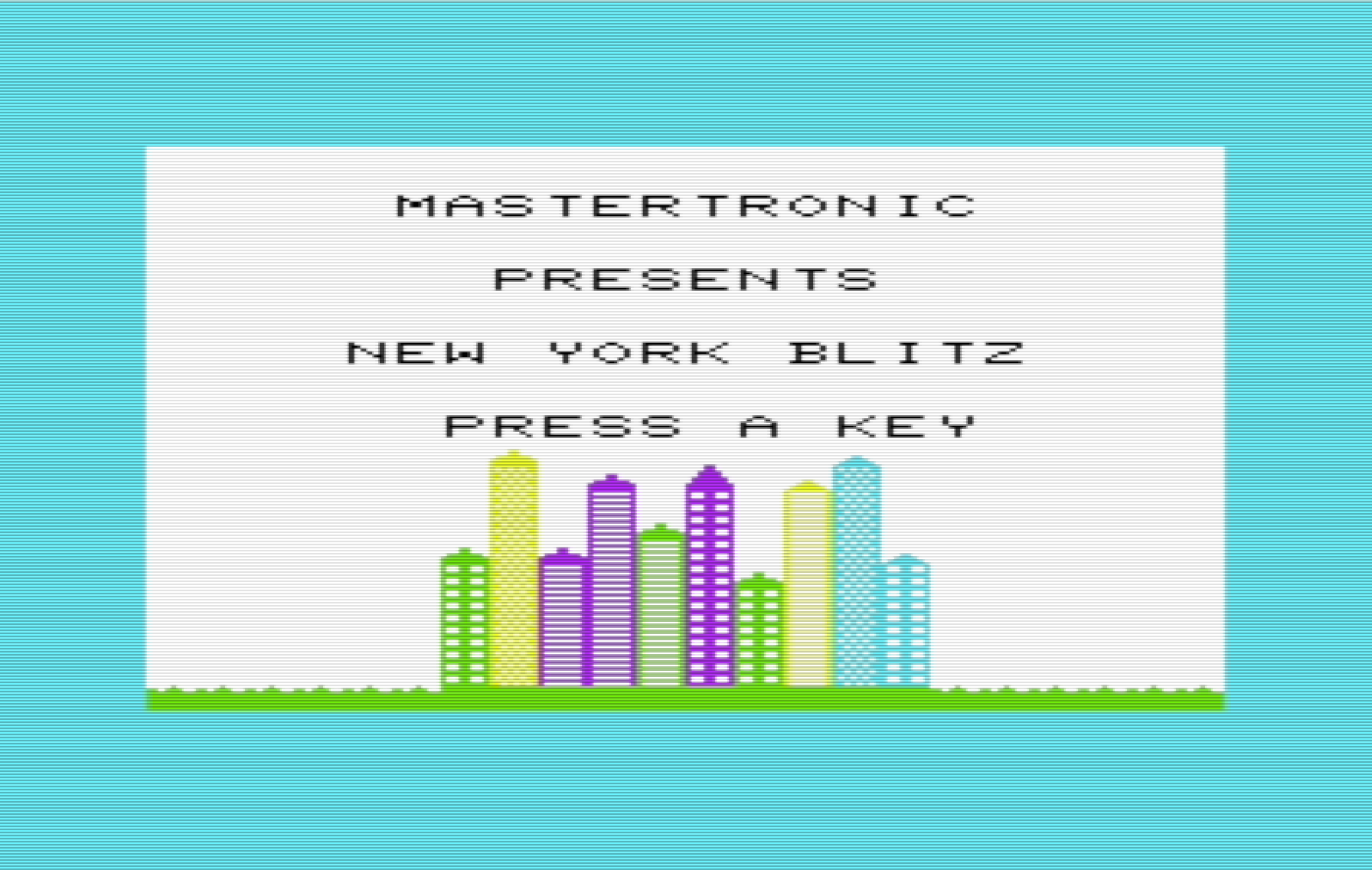 Game Review: New York Blitz (Vic 20, Mastertronic) - Mastertronic ...