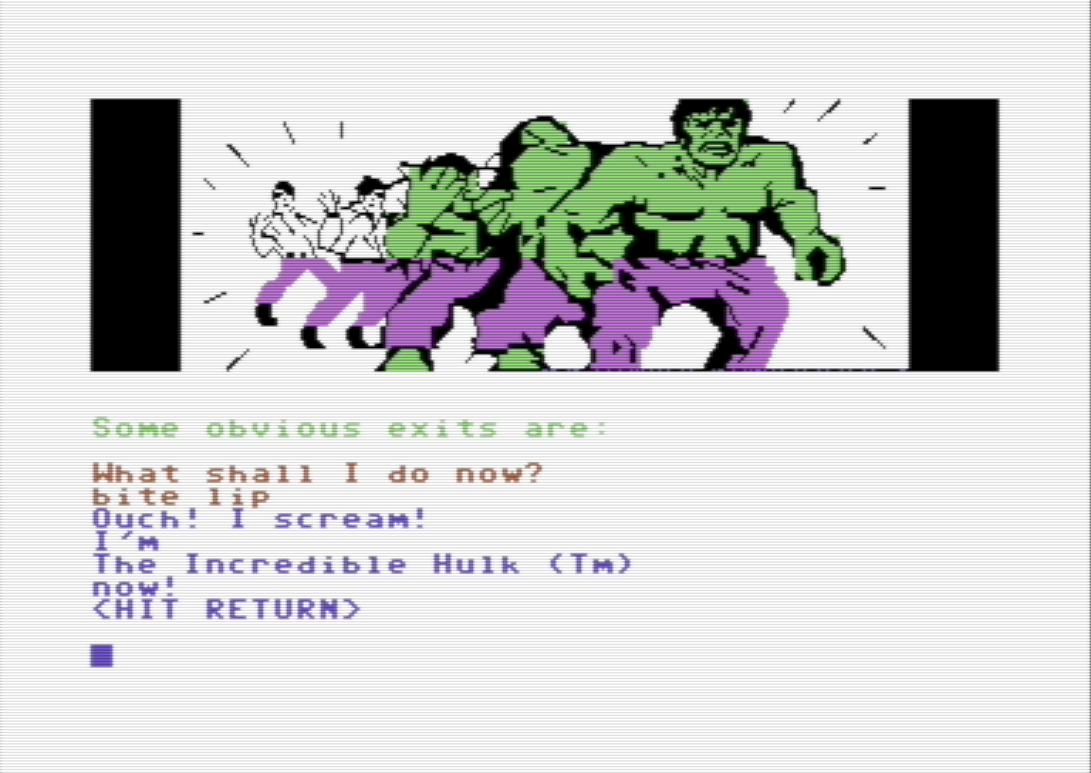 Game Review: Questprobe feat. The Hulk (C64, Americana) - Mastertronic ...